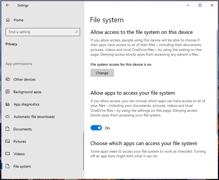 How to Allow or Deny Apps Access to File System in Windows 10/11 | NinjaOne
