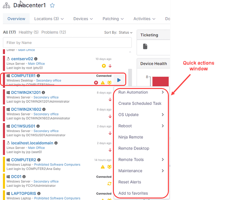 Dashboard Inventory Alerts| NinjaOne