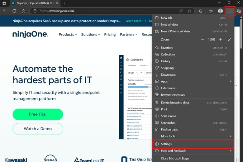 How to Enable or Disable Mouse Gestures in Microsoft Edge | NinjaOne