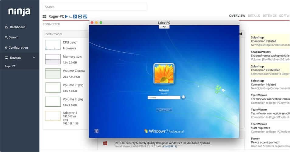 NinjaOne and Splashtop Integration – Remote Access for MSPs