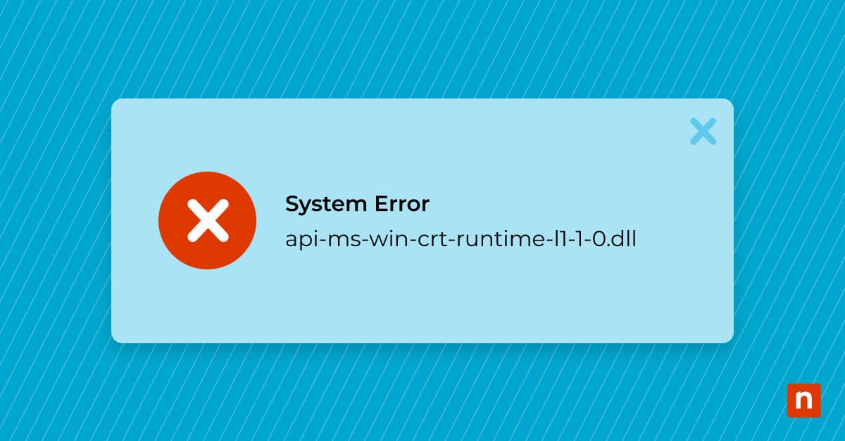 Full Fix: Missing api-ms-win-crt-runtime-l1-1-0.dll | NinjaOne