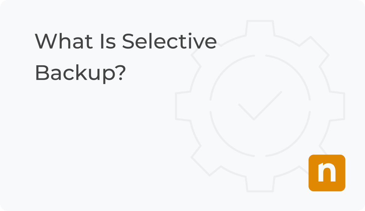 What Is Selective Backup? | NinjaOne