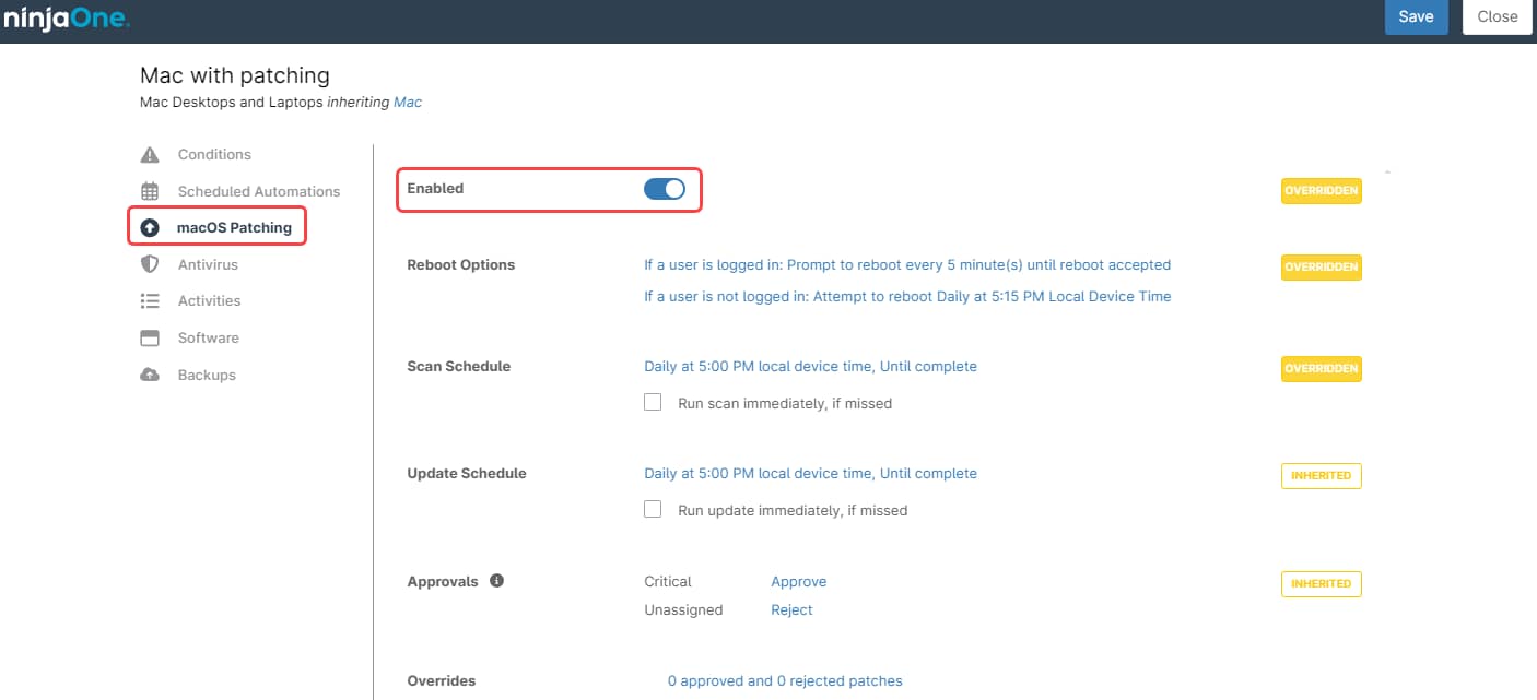 Security Configuration Management Ninjaone