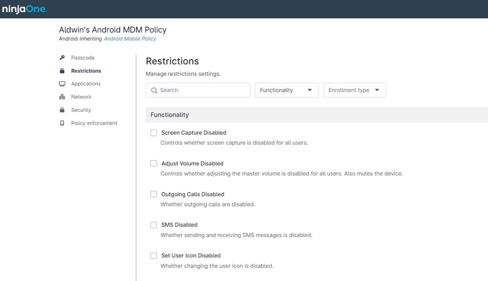 MDM Configuration Profile | NinjaOne