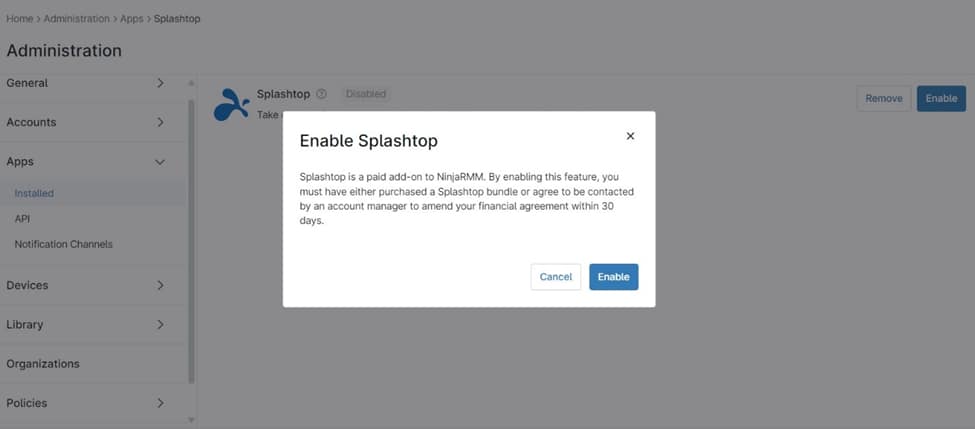 How to Connect Splashtop with NinjaOne - NinjaOne