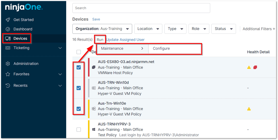 Maintenance Mode | NinjaOne