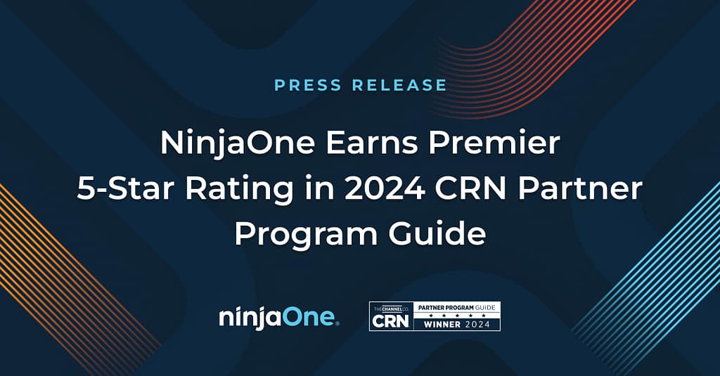 NinjaOne® Earns Premier 5-Star Rating in 2024 CRN® Partner Program ...