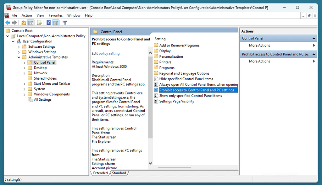 Apply Local Group Policy to Non-Administrators | NinjaOne
