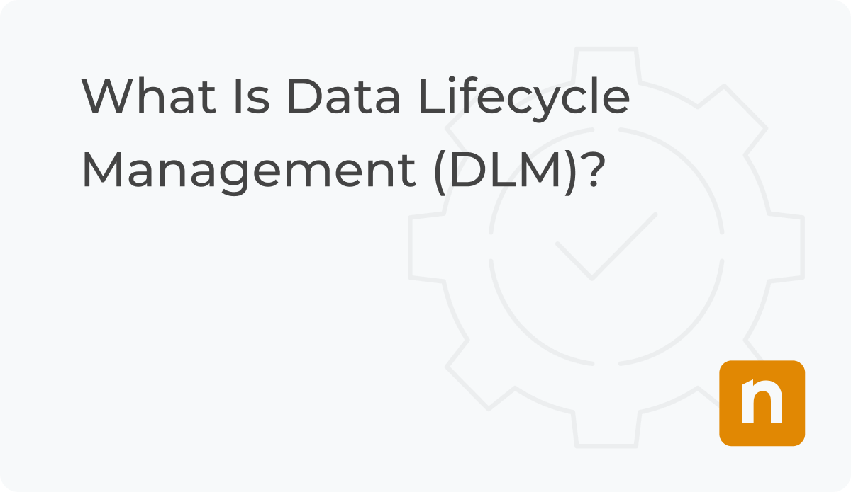What Is Data Lifecycle Management (DLM)? | NinjaOne