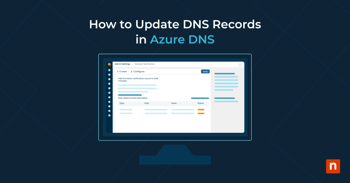 How to Update DNS Records in Azure DNS | NinjaOne How to Update DNS Records in Azure DNS | NinjaOne