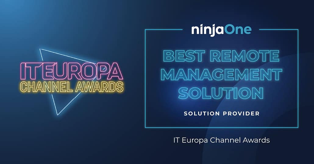 IT Europa Channel Awards: Best Remote Management Solution 2022 | NinjaOne