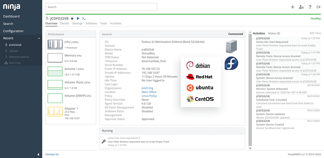 Linux Endpoint Management Software | NinjaOne